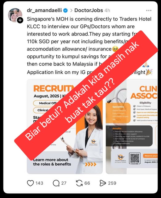 Rekrutmen terus doktor oleh Singapura: Isyarat jelas perlunya reformasi kesihatan negara ...
